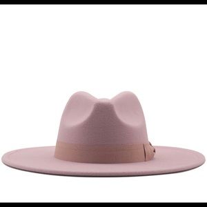Accessories | Cream Fedora Firm Wide Brim Ribbon Adjustable Hat | Poshmark
